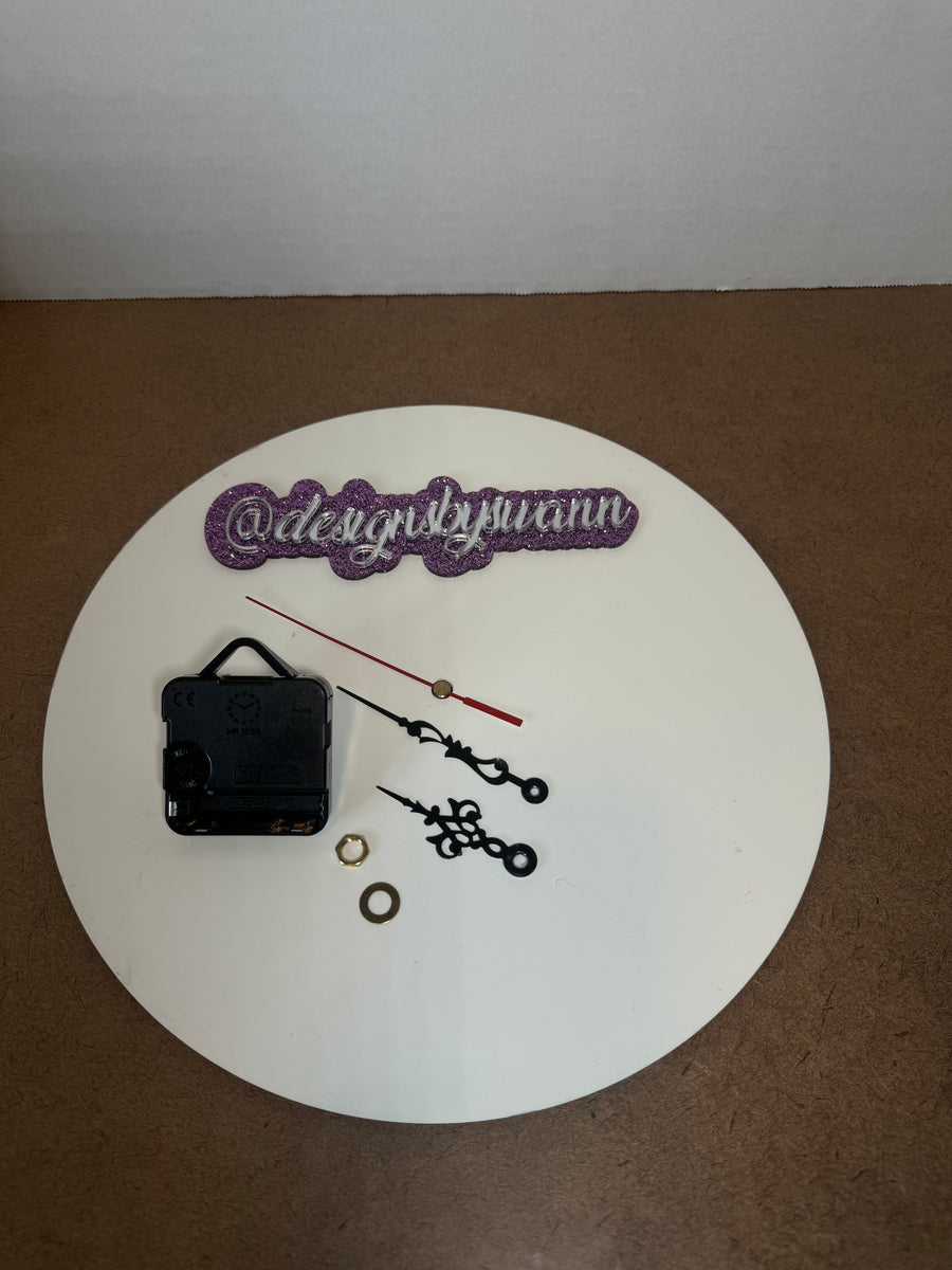 Sublimation MDF 12" Clock | Sublimation Wall Clock – Designs By Swann, LLC