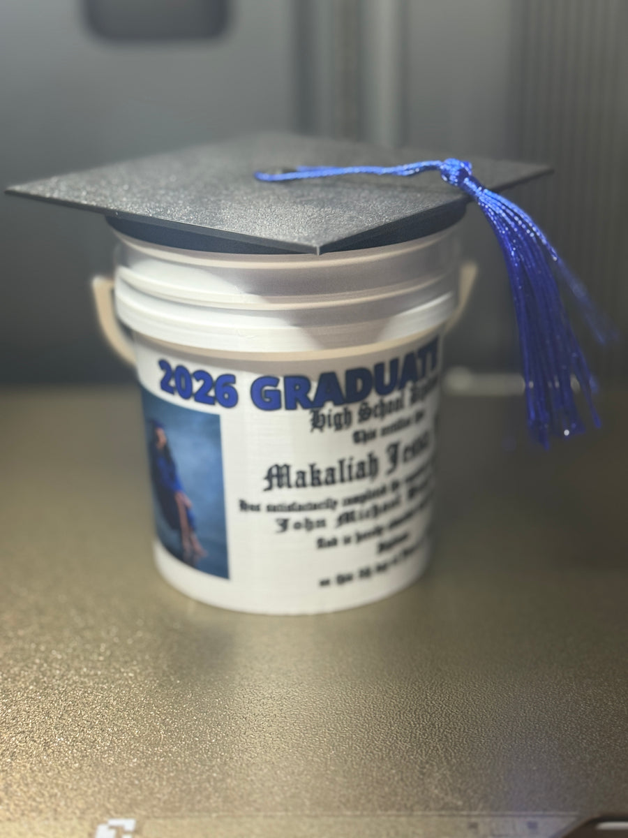 Mini Bucket Graduation Inspired 3mf File | Digital File | 3D File ...