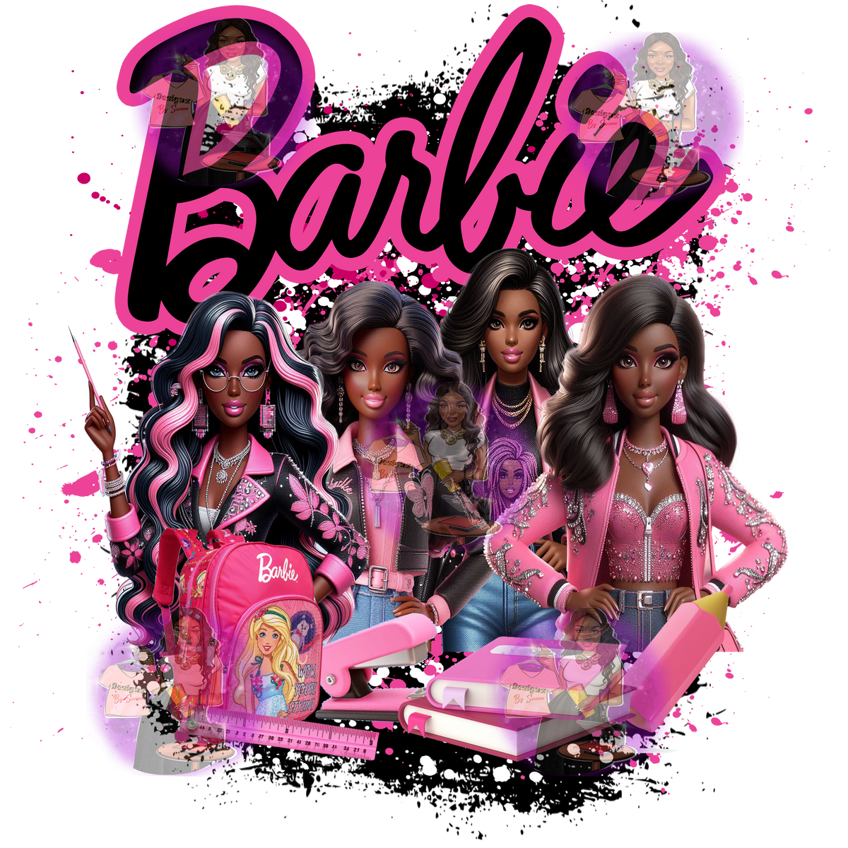 Barbie T-shirt Design, Sublimation Design, DTF Design PNG File (DIGITA ...